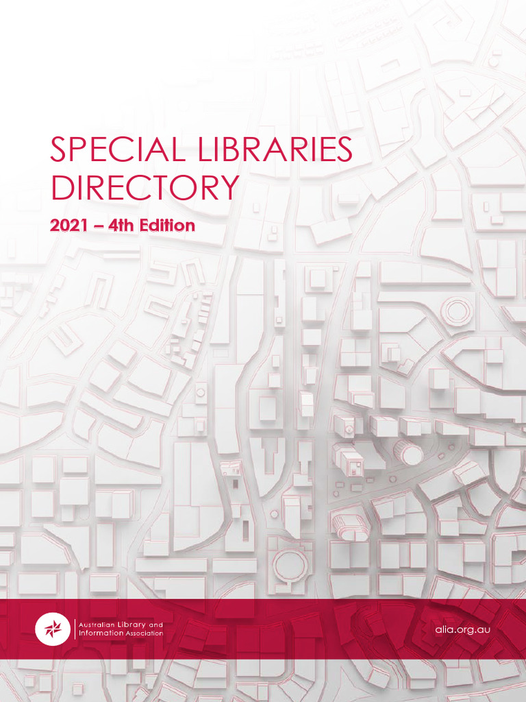 Special Libraries Directory 2021 4th Edition 0 | PDF | Libraries | New ...