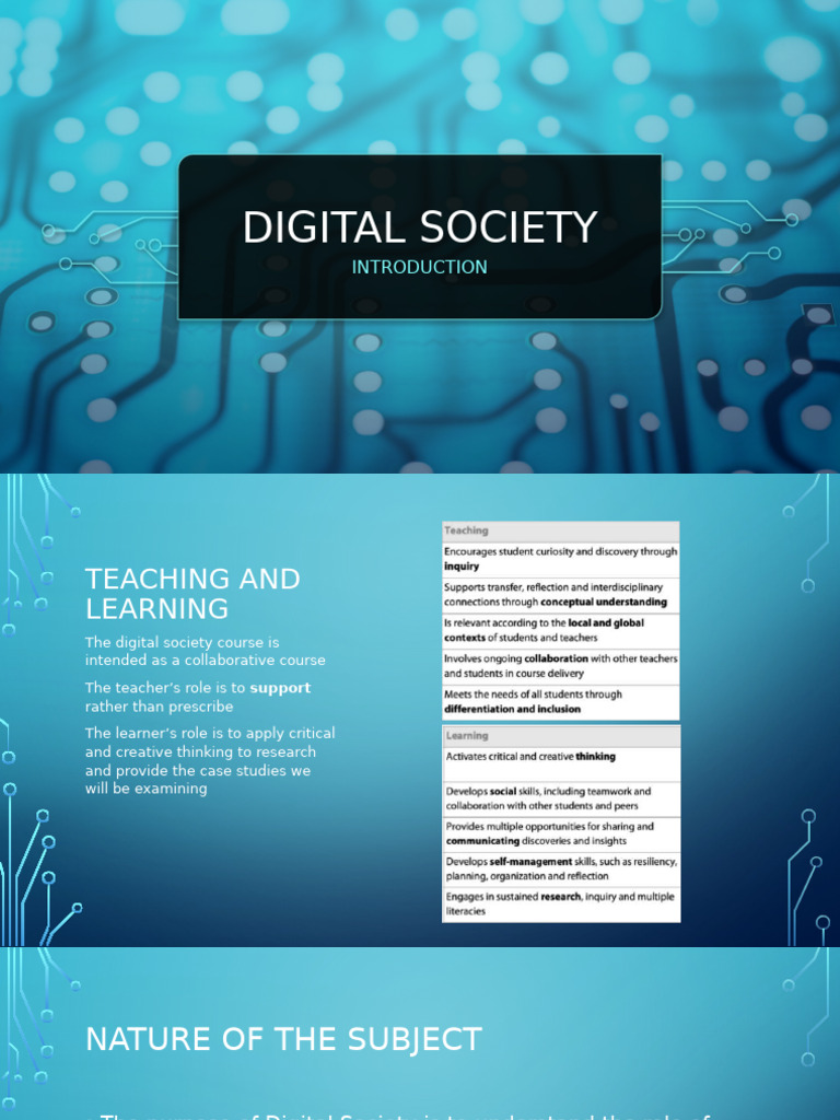 Understanding Digital Society Dynamics | PDF | Transistor | Integrated ...