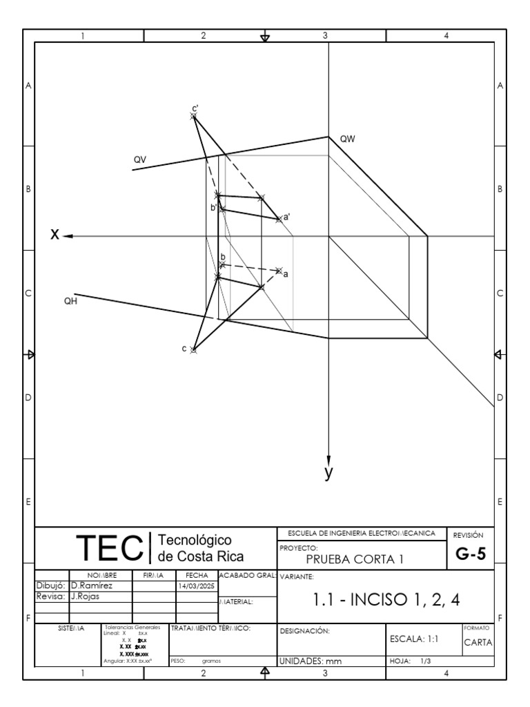 Examen 1 Var 1.1 I Sem 2025 | PDF