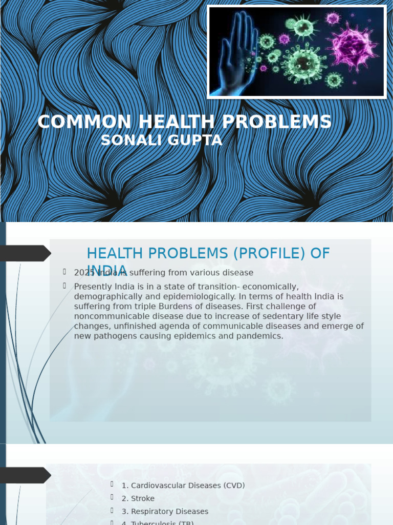 Major Health Issues in India 2025 | PDF | Diabetes | Respiratory Diseases