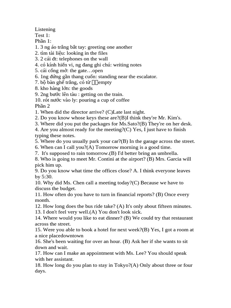 Listening | PDF