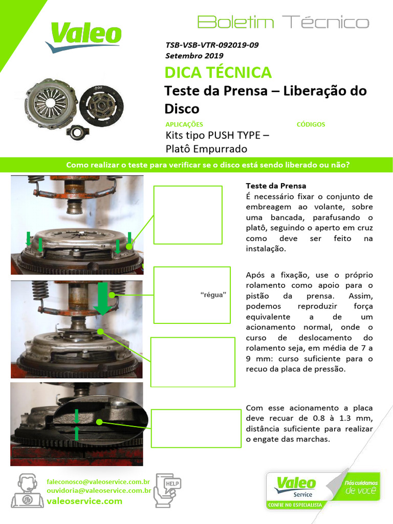 Dicas Técnicas Para Troca Da Embreagem (Valeo_03) | PDF
