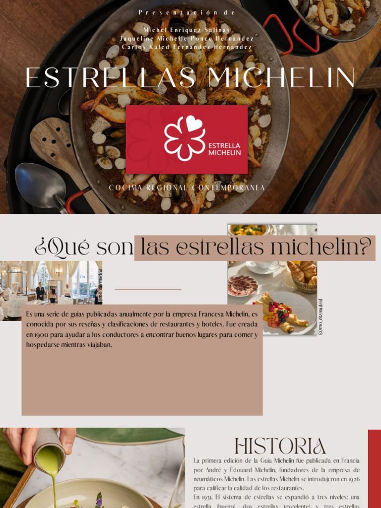 Historia y sistema de estrellas Michelin | PDF | Gastronomía | Restaurantes