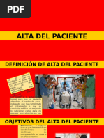 Proceso y Tipos de Alta Hospitalaria | PDF | Hospital | Enfermería