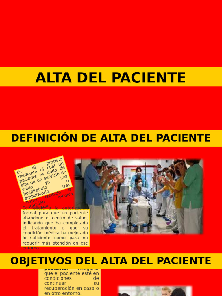 Proceso de Alta del Paciente | PDF | Hospital | Ciencias de la Salud