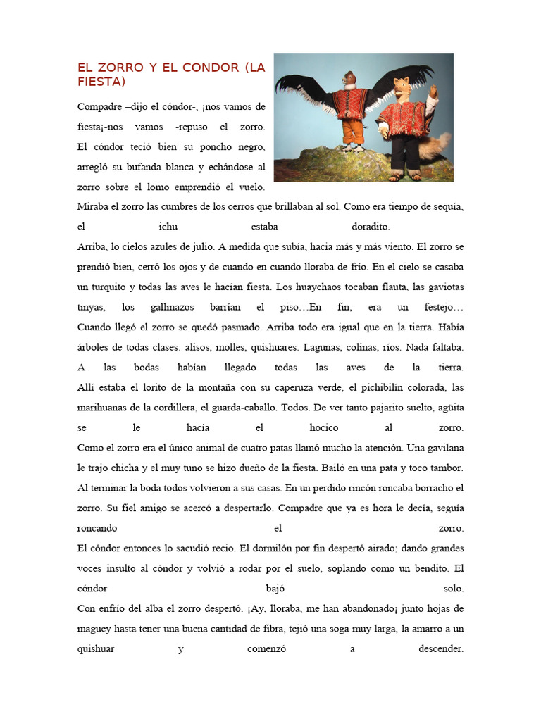 Fiesta del Zorro y el Cóndor Andino | PDF | León | Perros