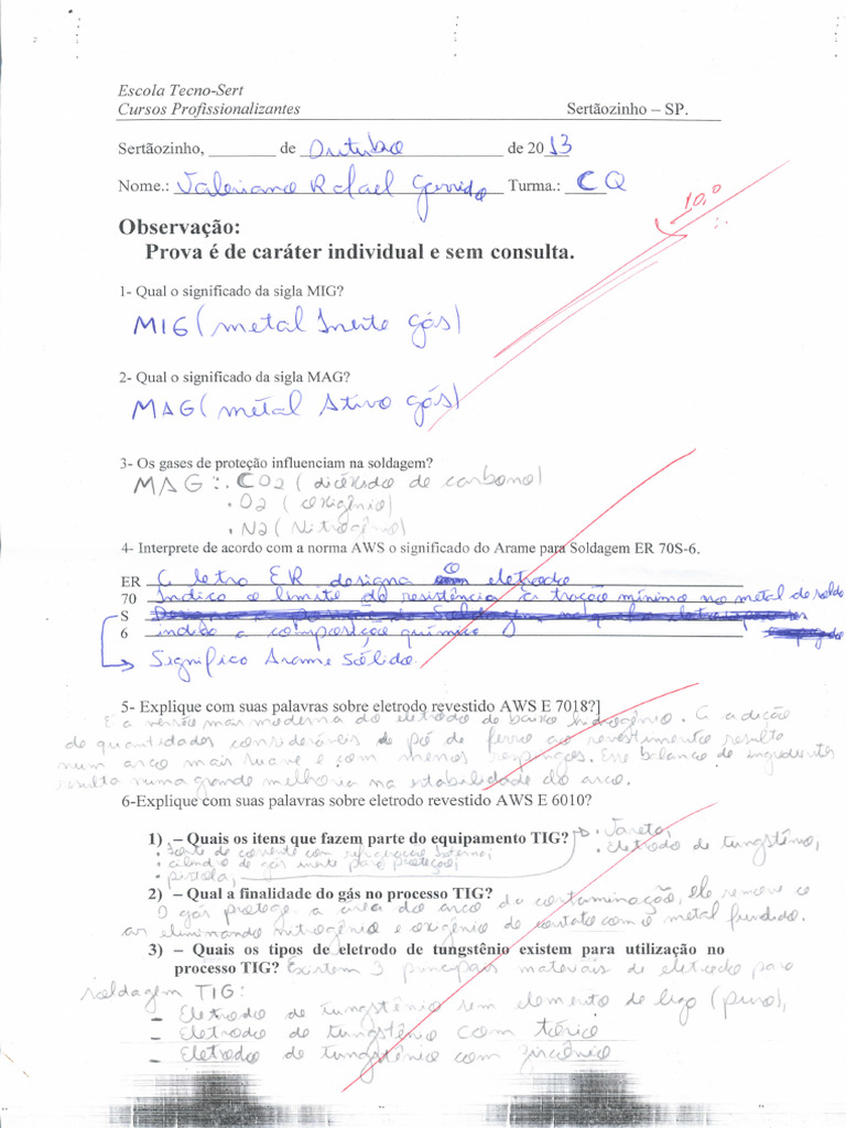 Apostila Soldagem - Tecno-Sert - Prova | PDF