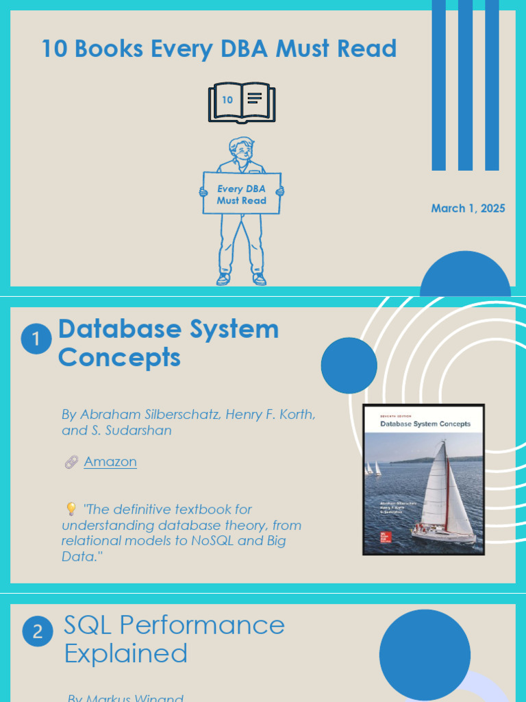 10 Essential Books FOR DBA | PDF