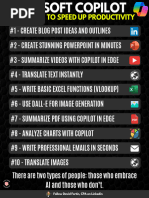 Microsoft Copilot Cheat Sheet V4 | PDF | Microsoft Excel | Computing