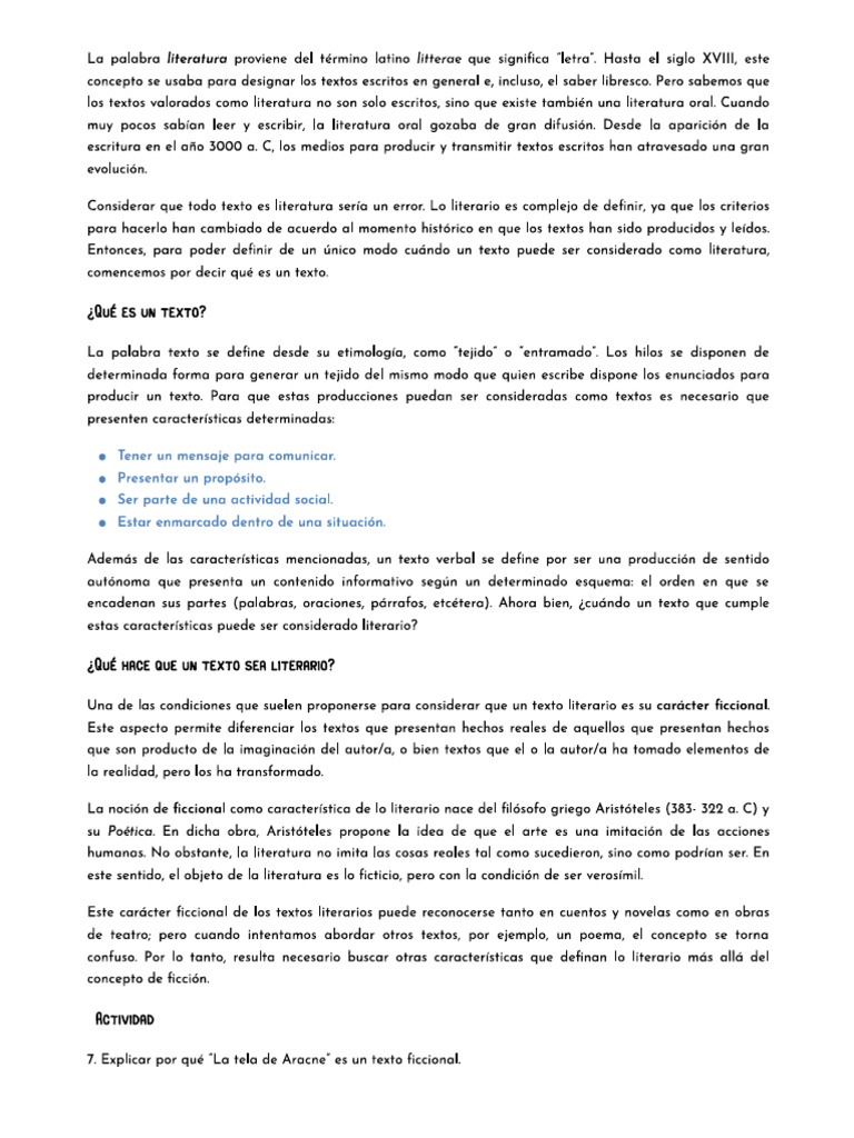 Conceptos Previos para Literatura | PDF