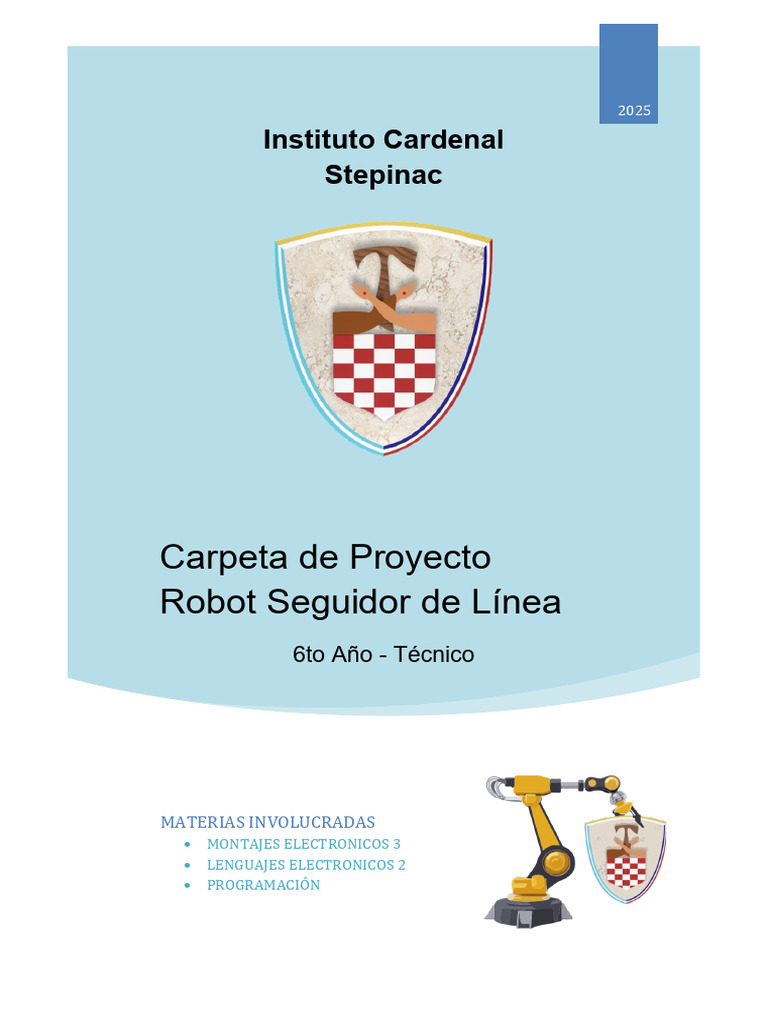 Carpeta Proyecto 6to Ao Seguidor de Linea | PDF | Arduino | Microcontrolador
