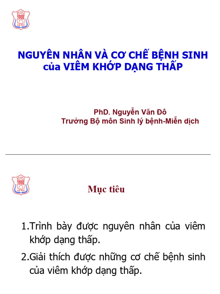 LEC16 Viem Khop Dang Thap Updated | PDF