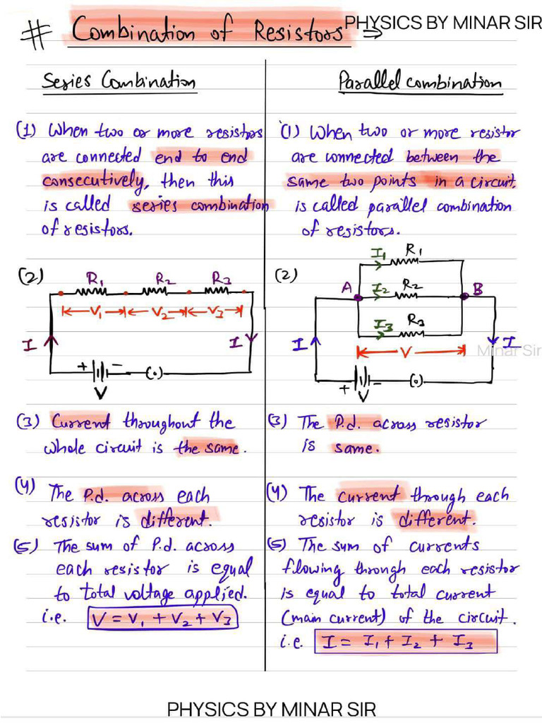 combination of resistors | PDF
