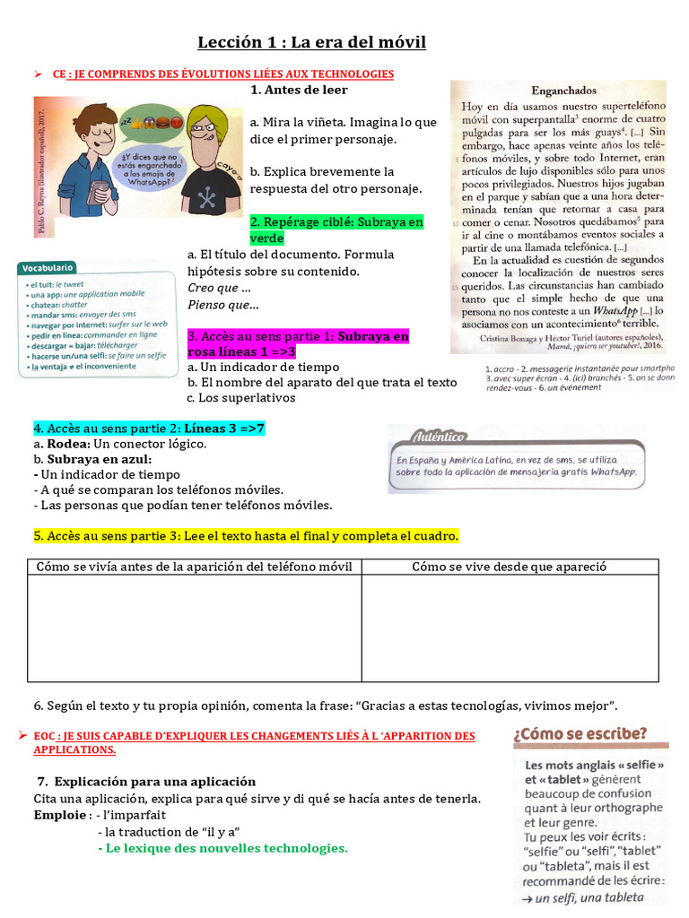 Leccio N 1 U4 4e'me | PDF