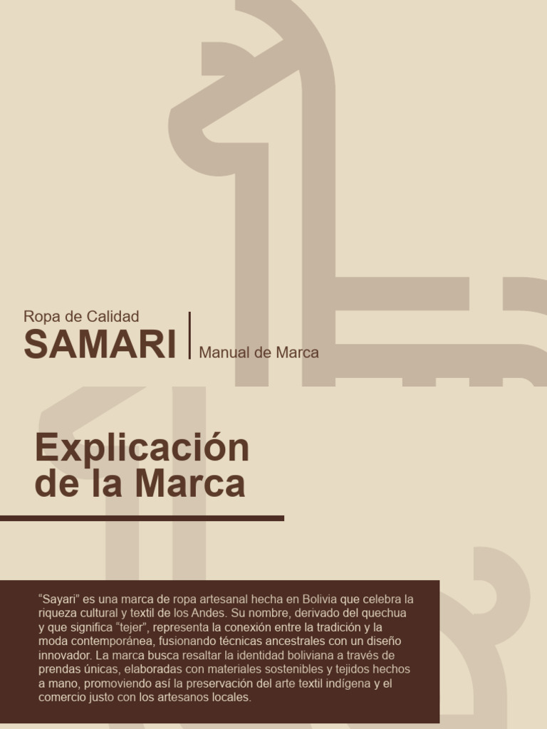 Ropa Artesanal Sayari en Bolivia | PDF