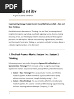 Thinking Fast and Slow | PDF