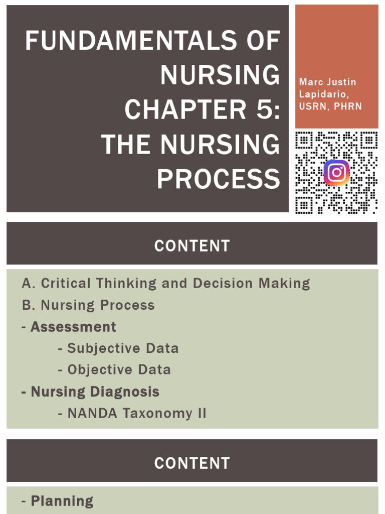 Fundamentals of Nursing Chapter 5 Complete | PDF | Medical Diagnosis ...