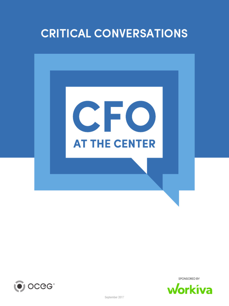 CFO at The Center 0917.final | PDF | Risk | Business