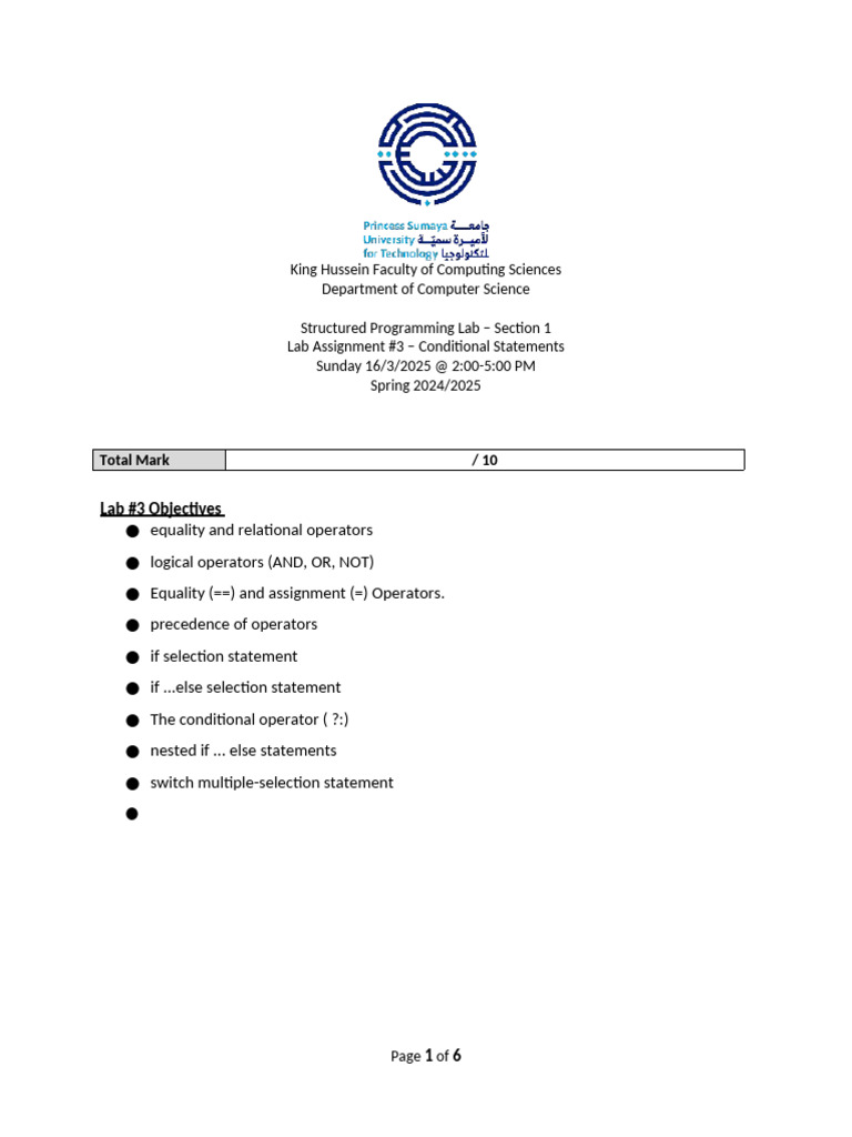 SP Lab 3-Section1 Sunday 2 5 | PDF | Parameter (Computer Programming) | Function (Mathematics)