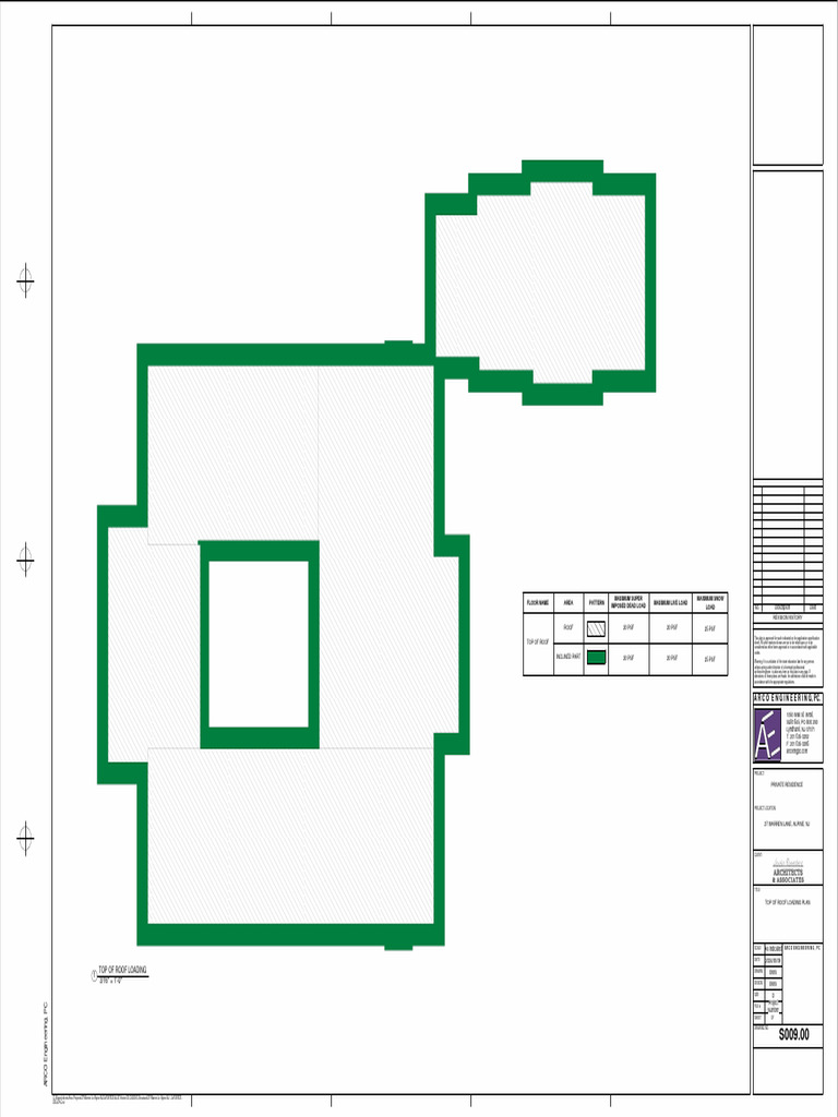 Top of Roof Loading Plan for Alpine NJ | PDF