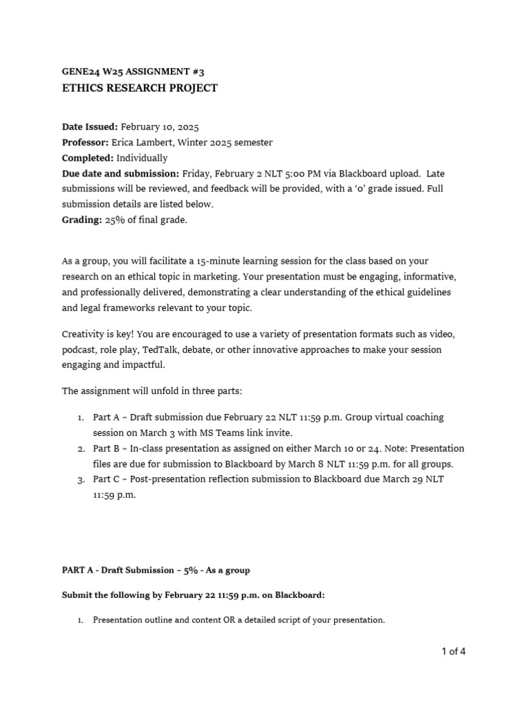 GENE24 W25 - Assn 3 Research Project | PDF | Cognition | Communication