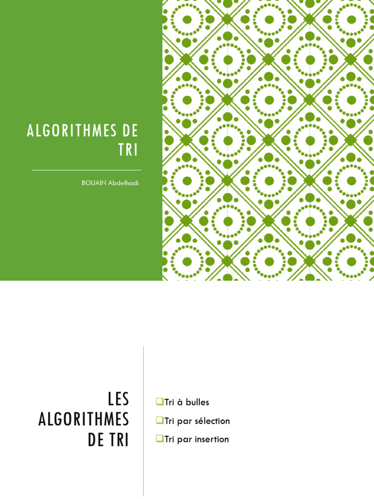 Algorithmes de Tri | PDF