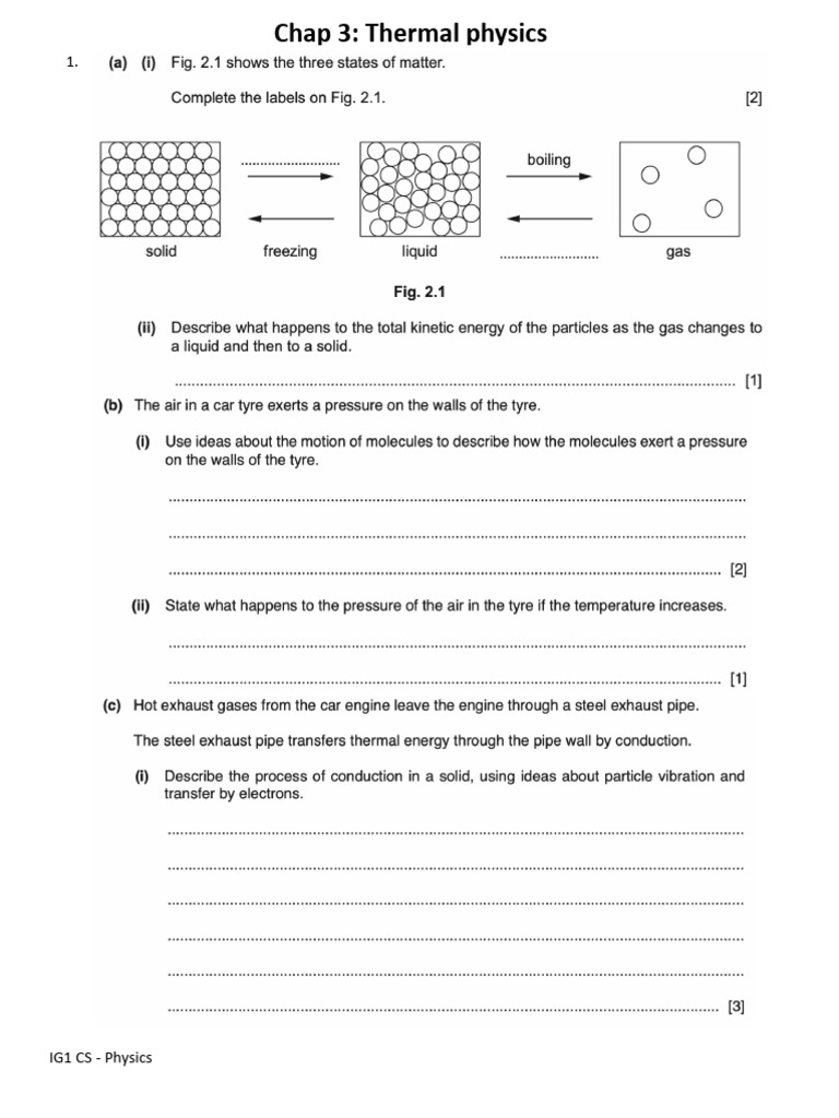 Chap 3 Thermal Physics (Theory) | PDF