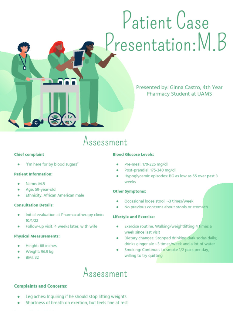 M.B, Patient Case Presentation | PDF | Hypoglycemia | Medical Specialties