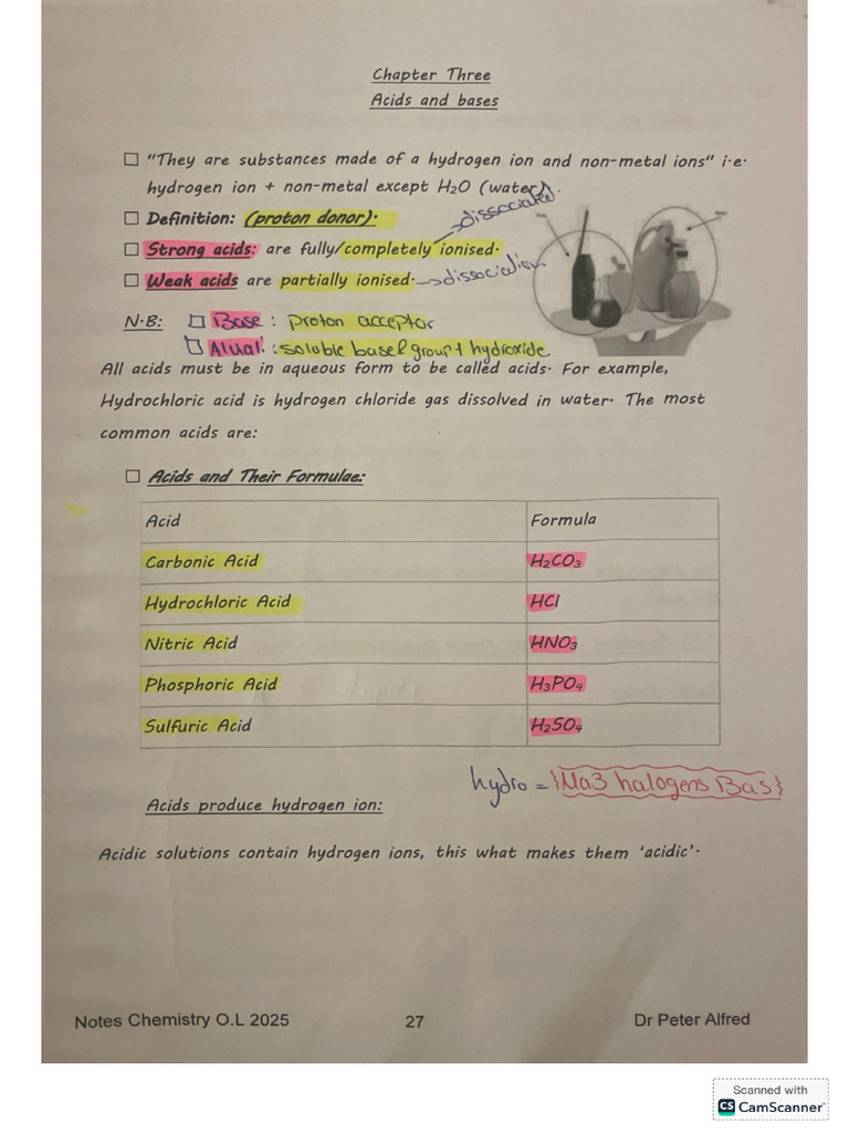 Acid Bases Notes NB | PDF