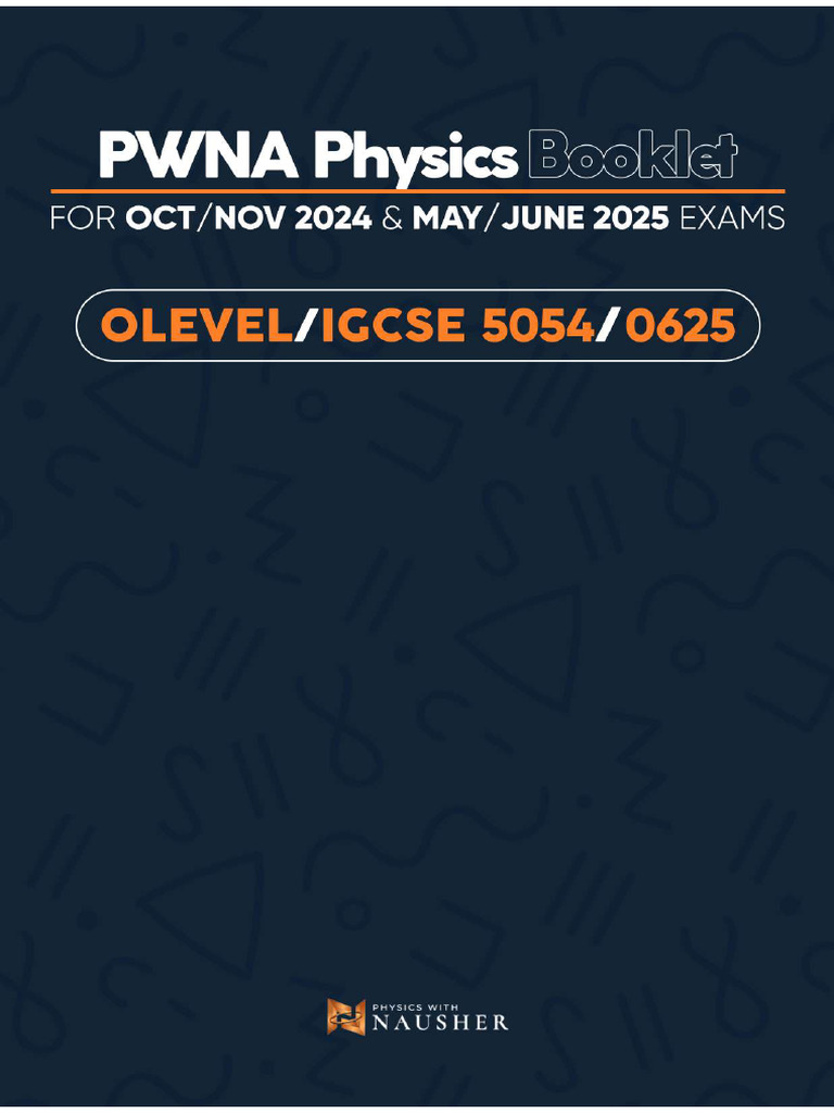 10-11 OL-IGCSE Booklet ON 24 | PDF | Electromagnetism | Physical Phenomena