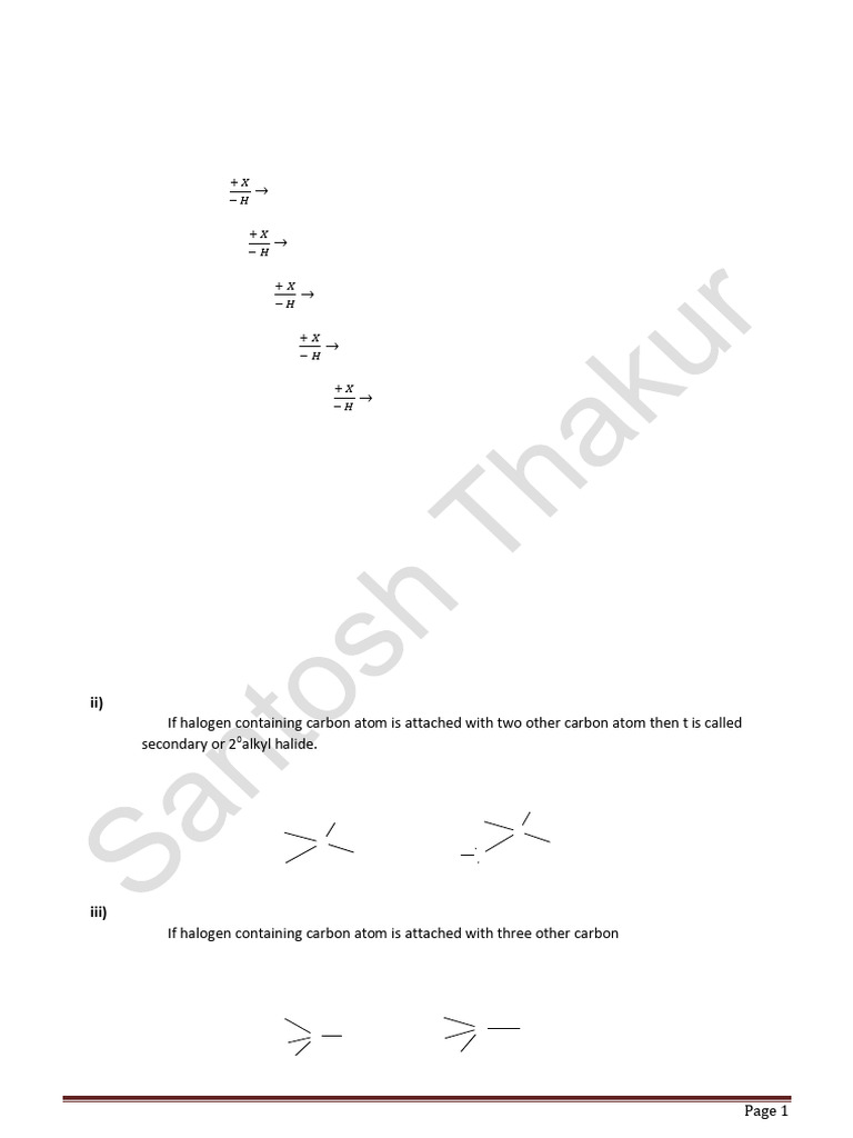 8. Haloalkane | PDF | Chloroform | Alkene
