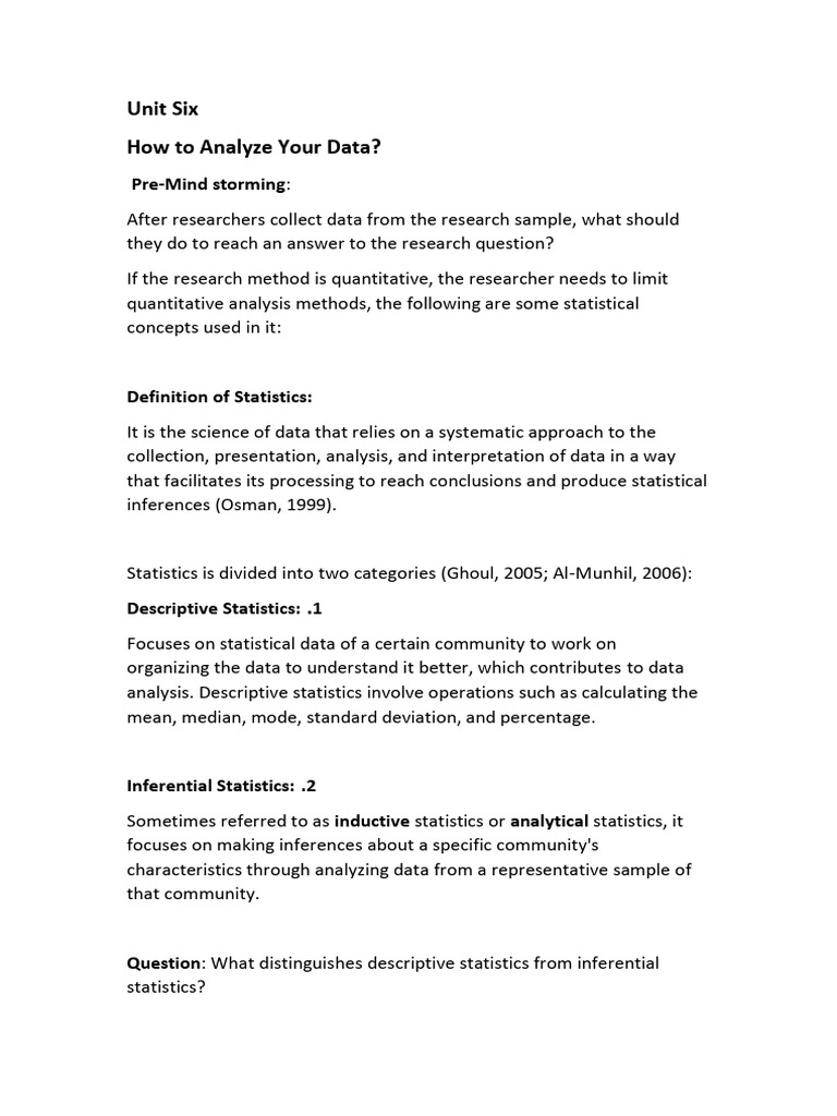 Data Analysis Techniques in Research | PDF | Statistics | Variance