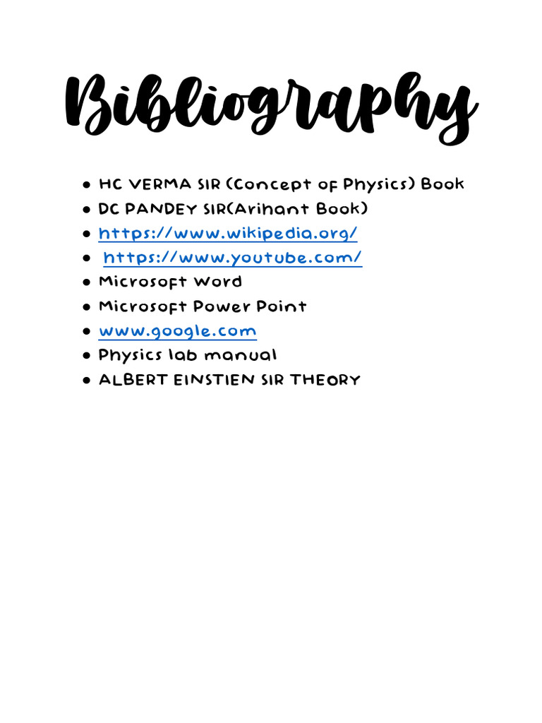 Bibliography Physics | PDF