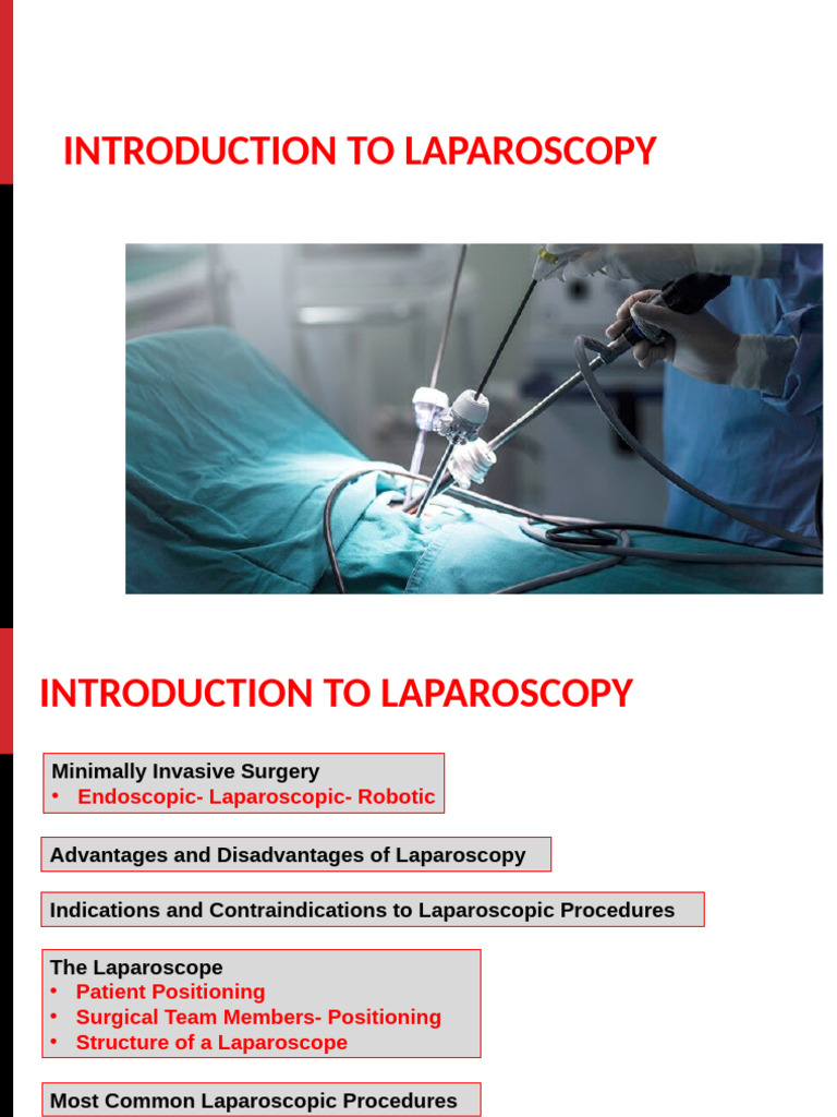 Introducere in Laparoscopie | PDF | Surgery | Vein