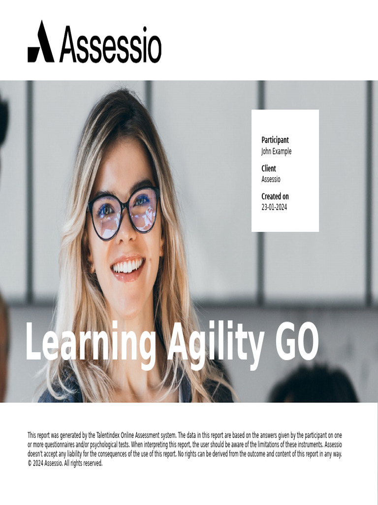 Learning Agility GO - Example, John (Participant Version) | PDF ...