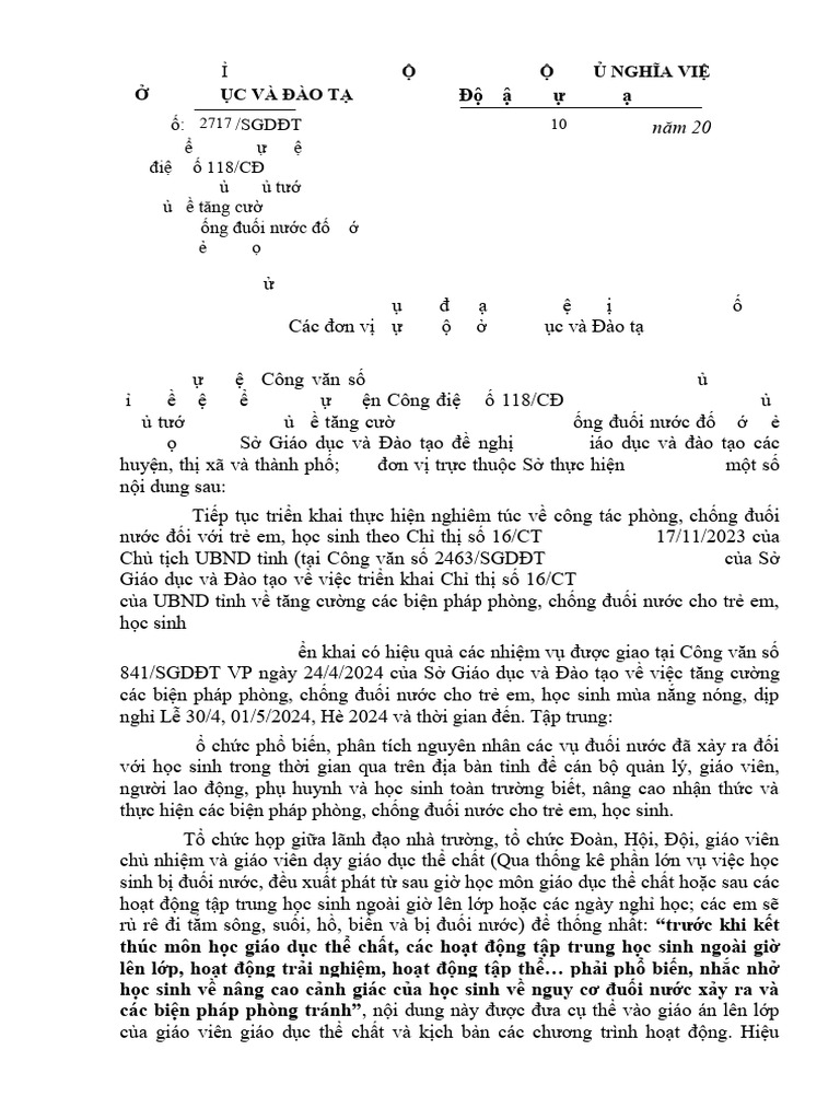 Cong Van Trien Khai Cong Đien 118-2024 SO | PDF