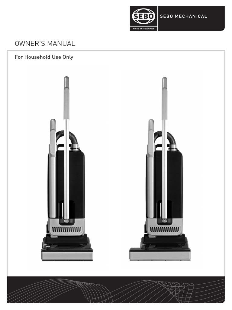SEBO 300 & 350 Vacuum Parts Diagram | PDF | Tools | Manufactured Goods