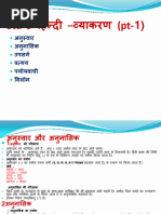 Class 9 Hindi - Anusvar Aur Anunasik Worksheet | PDF