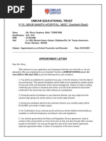 Teacher Appointment Order | PDF