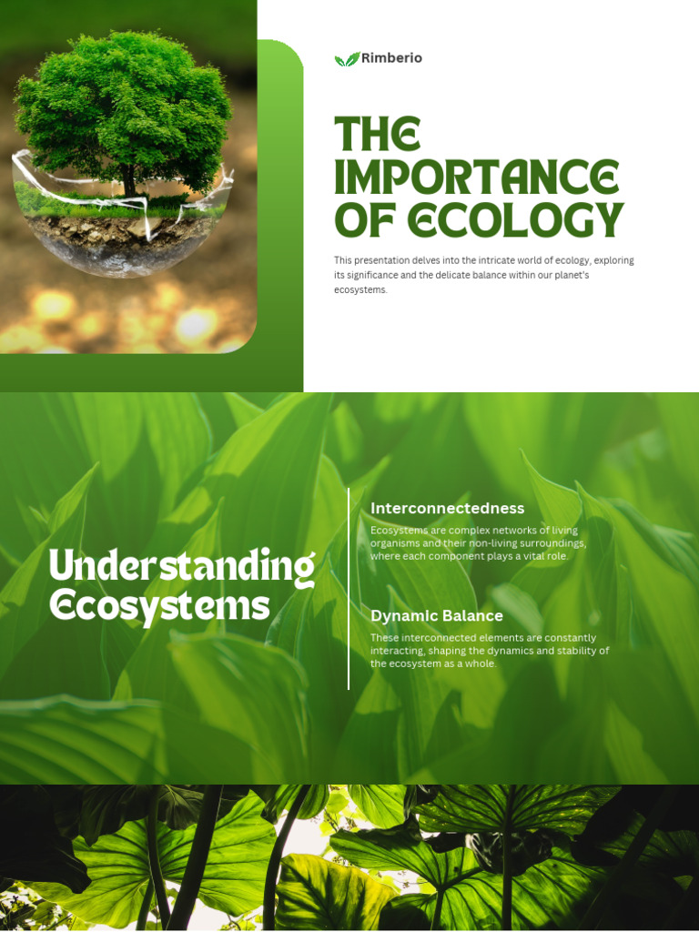 Green and White Clean Minimalist Ecosystems Presentation PDF | PDF ...