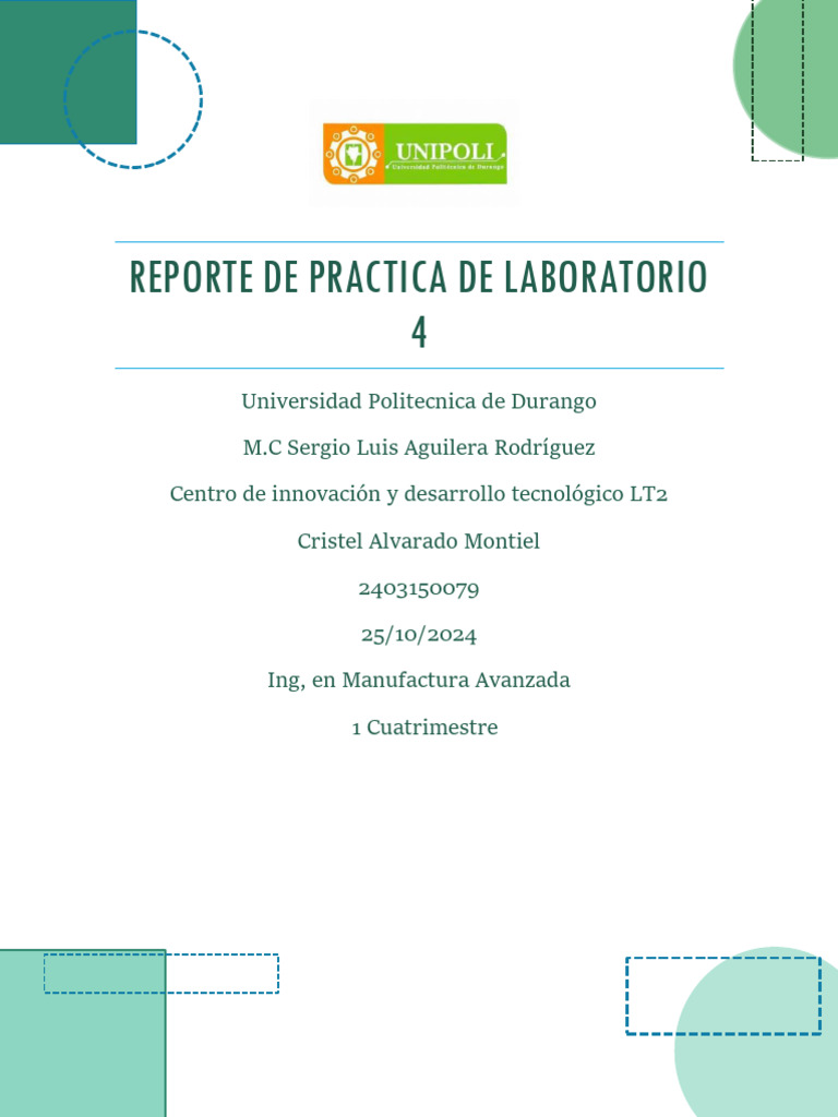 Practica 4. Cristel | PDF | Medición | Dureza