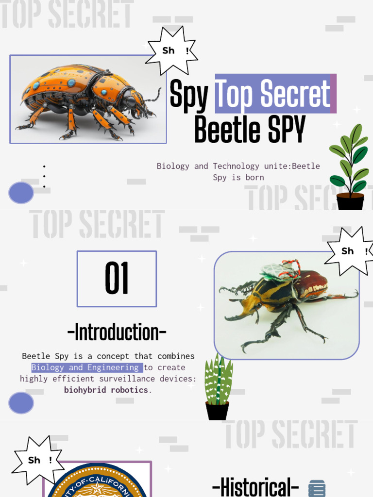 Spy Top Secret Beetle Spy | PDF | Cyborg | Robotics