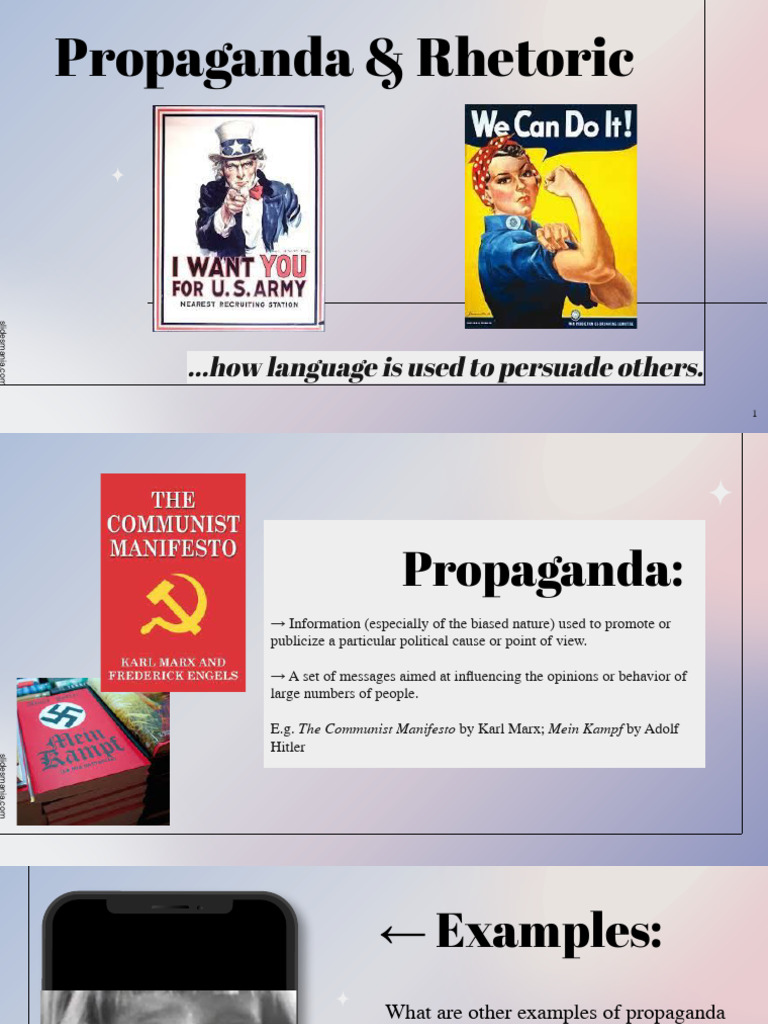 Rhetoric & Propaganda 9-1 | PDF | Propaganda | Rhetoric