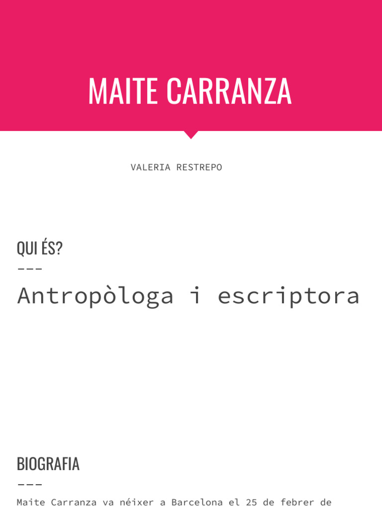 Maite Carranza | PDF