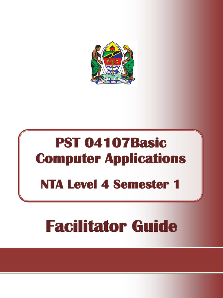 COMPUTER PST 04107 BASIC COMPUTER APPLICATIONS | PDF | Personal Computers | Computer Keyboard