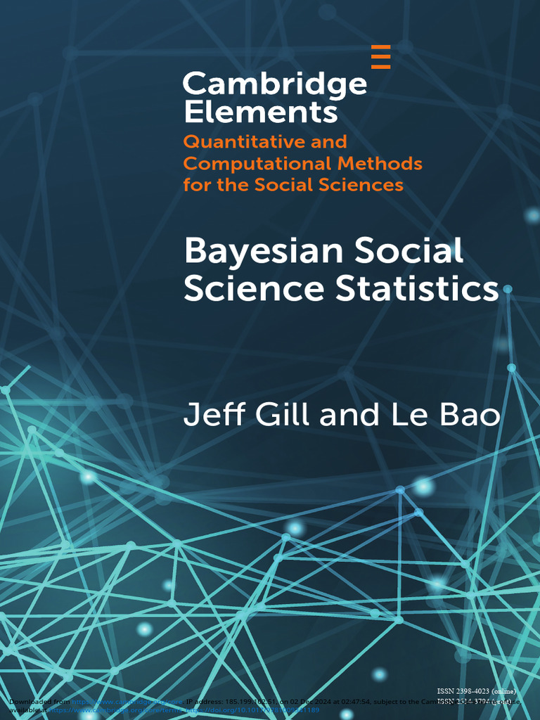 Bayesian Social Science Statistics CambridgeElements | PDF | Statistics | Probability Distribution