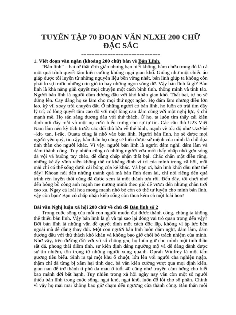 Tai Lieu on Tap Nlxh | PDF