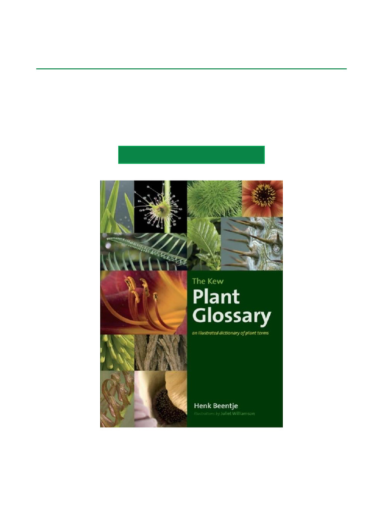 Kew Plant Glossary: Illustrated Dictionary | PDF