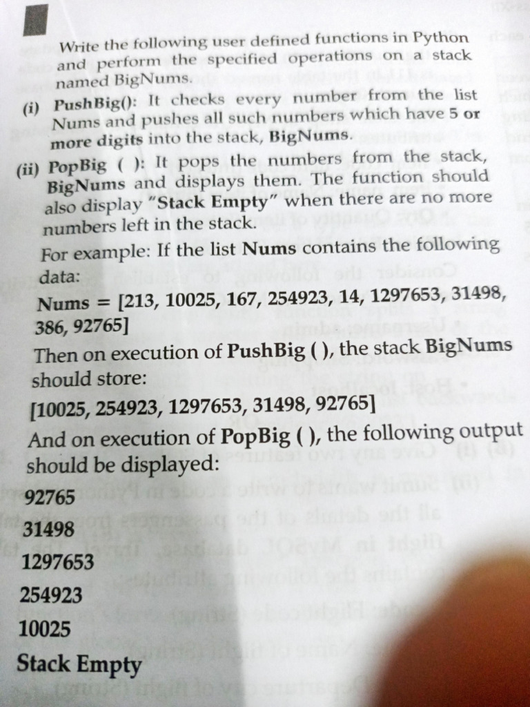 stack questions | PDF