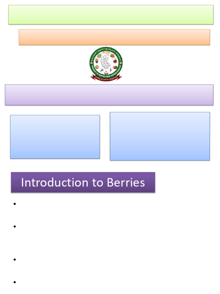Berries Presentation Finallll | PDF | Blueberry | Strawberry